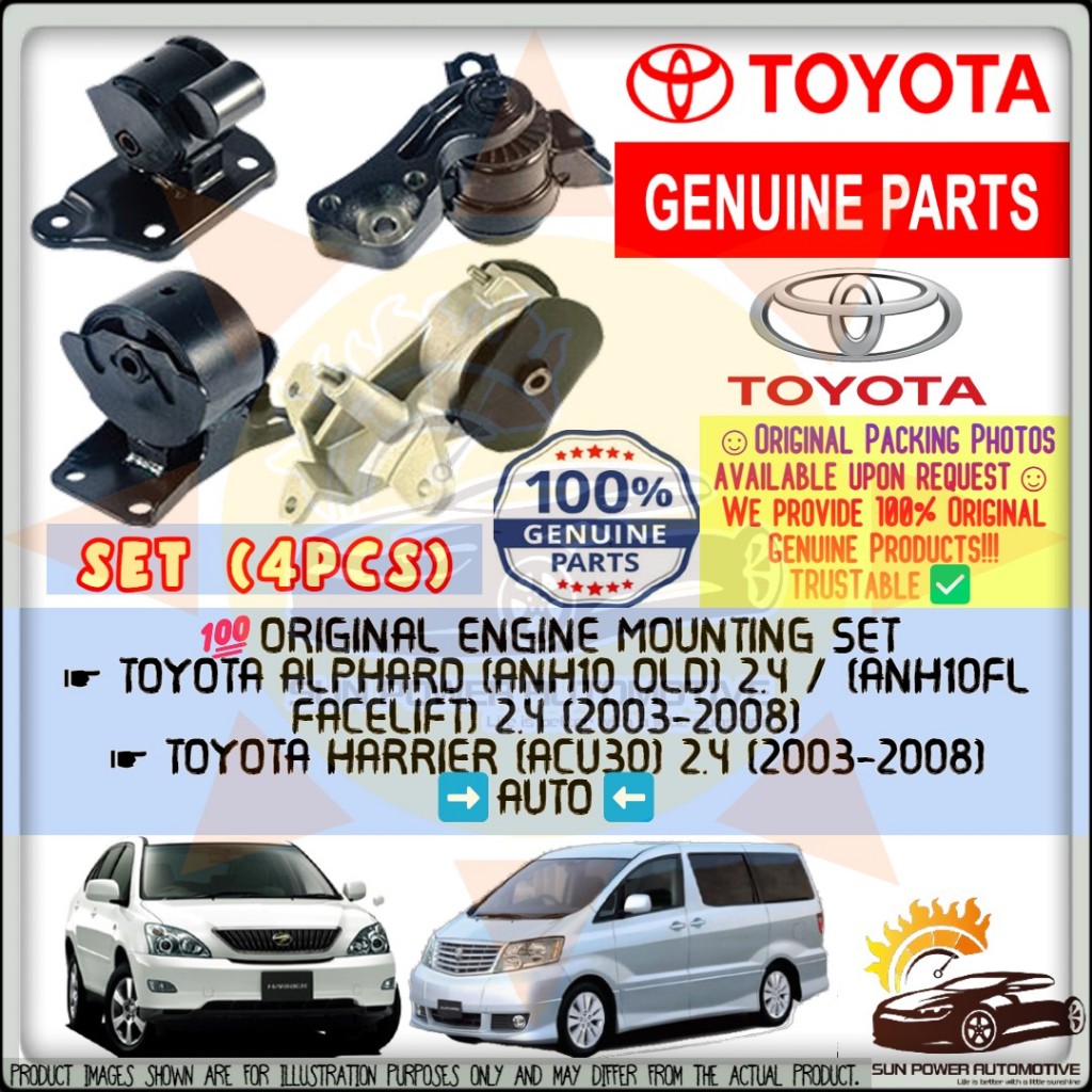 Toyota Alphard ANH10 OLD FL Harrier ACU30 2.4 100% ORIGINAL TOYOTA ...