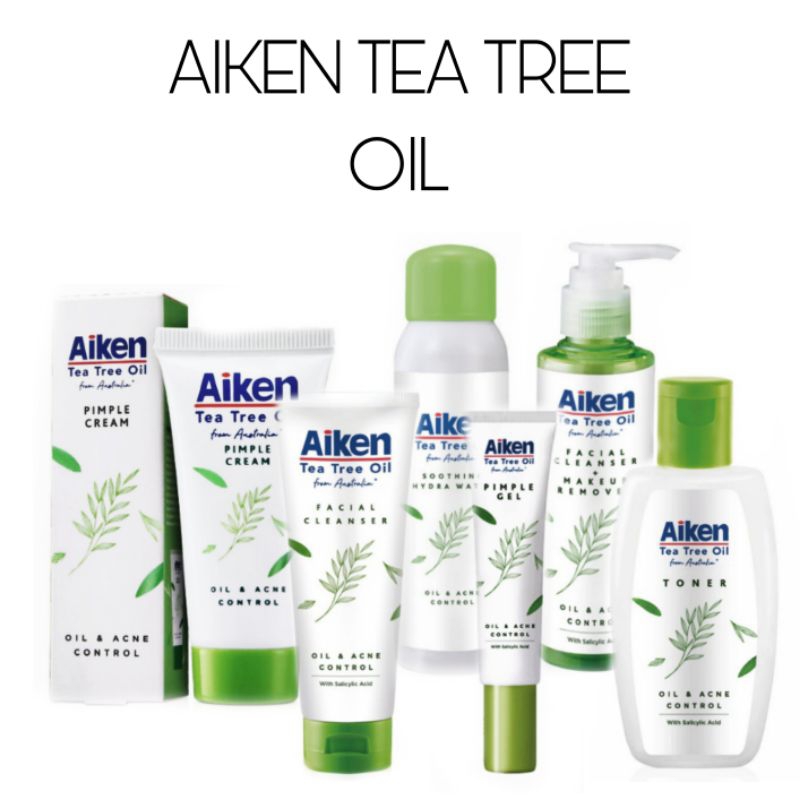 Aiken Tea Tree Oil Series : Pencuci Muka | Toner | Moisturizer | Pimple ...