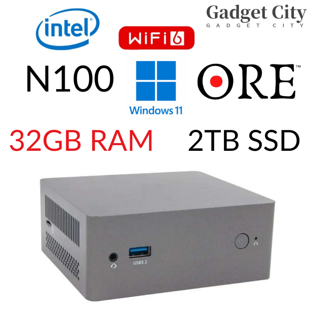 ORE N9E Intel N100 Windows Mini PC 32GB DDR4 RAM 2TB NVME SSD PC Gaming PC Desktop PC Computer ...