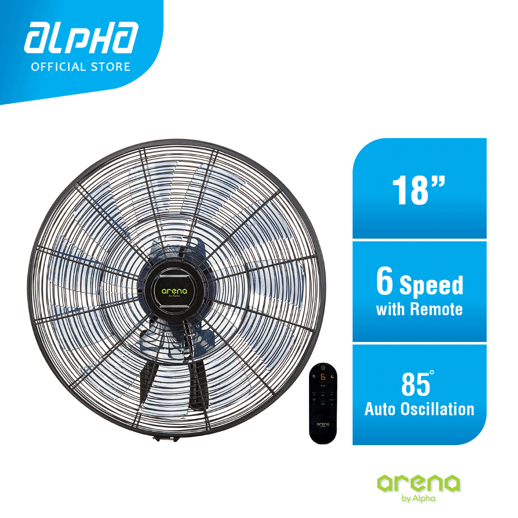 Alpha Arena DC Motor Wall Fan with 18 Blades (18") AWF 1060/18-DC ...