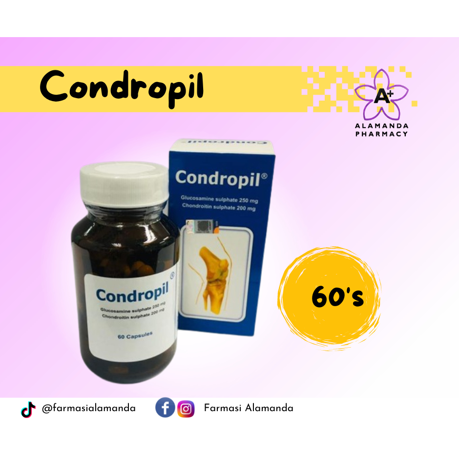 Condropil Capsules 60’s (Glucosamine + Chondroitin) | Shopee Malaysia