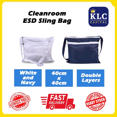 Cleanroom ESD Sling Bag Stripe Double Layer Antistatic Dust-Free ...
