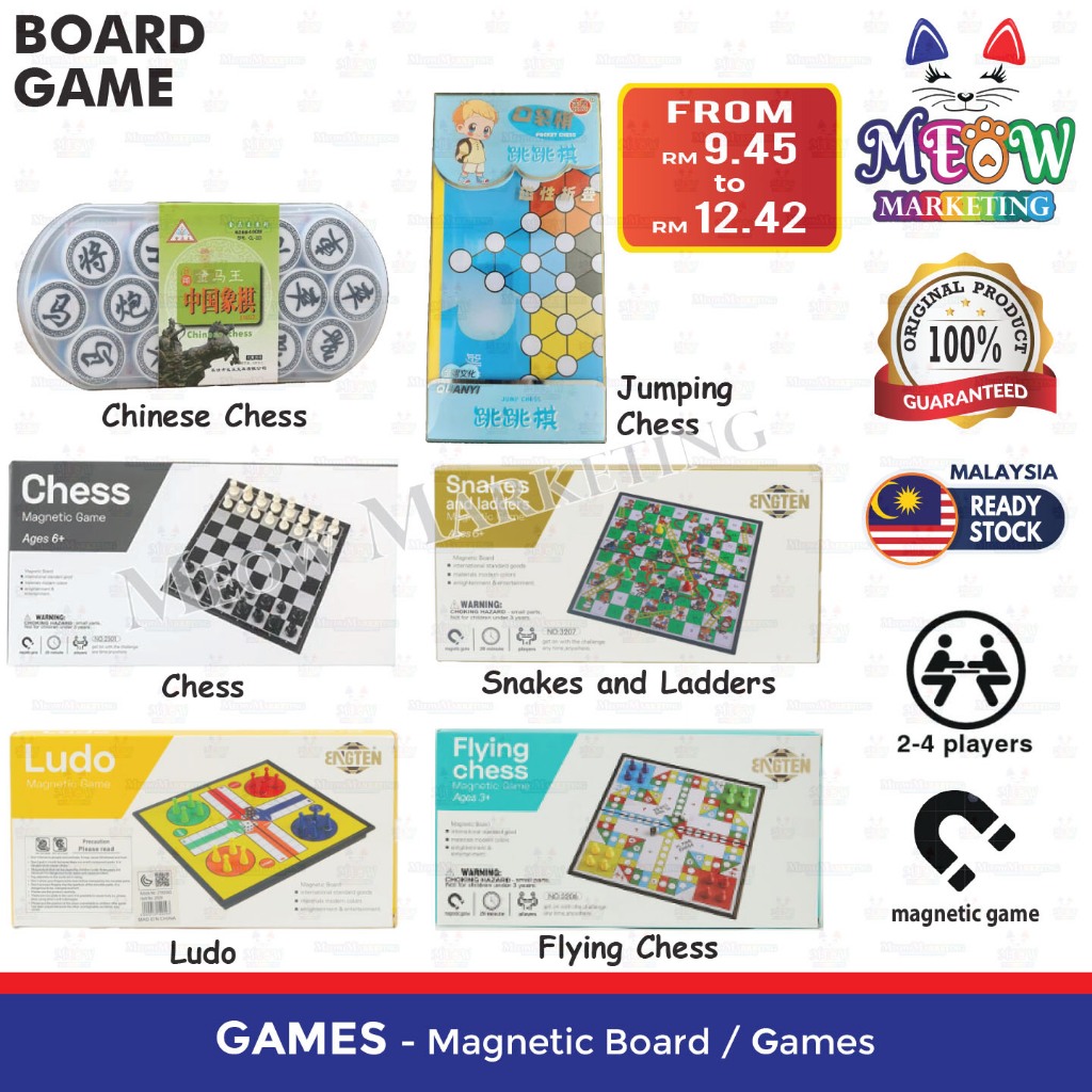 Premium and Folding Board Game - Jumping Chess/Chinese Chess/Chess ...