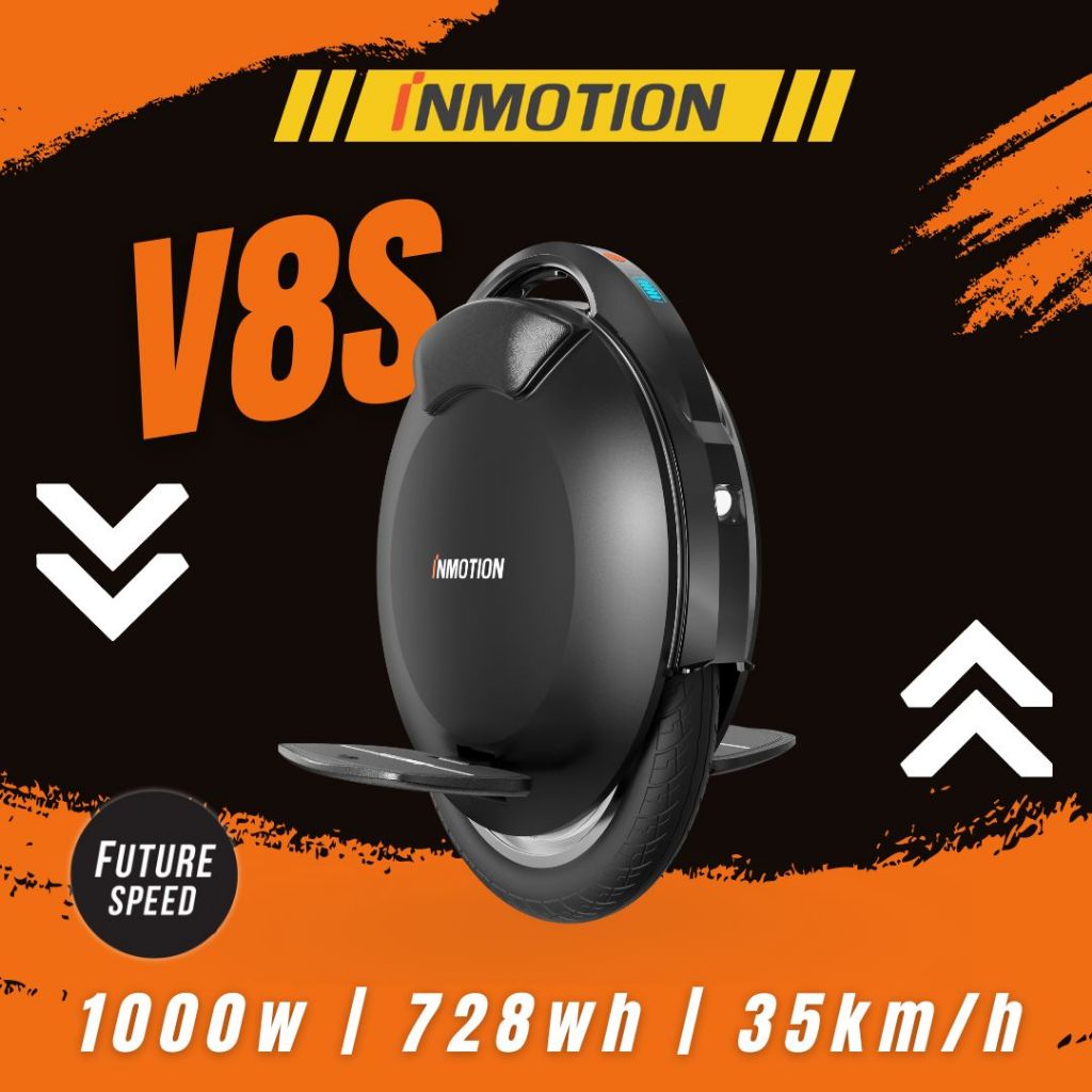 [NEW 2024] INMOTION V8S (1000w,728wh,35km/h) & V8F (1000w, 518wh, 35km ...