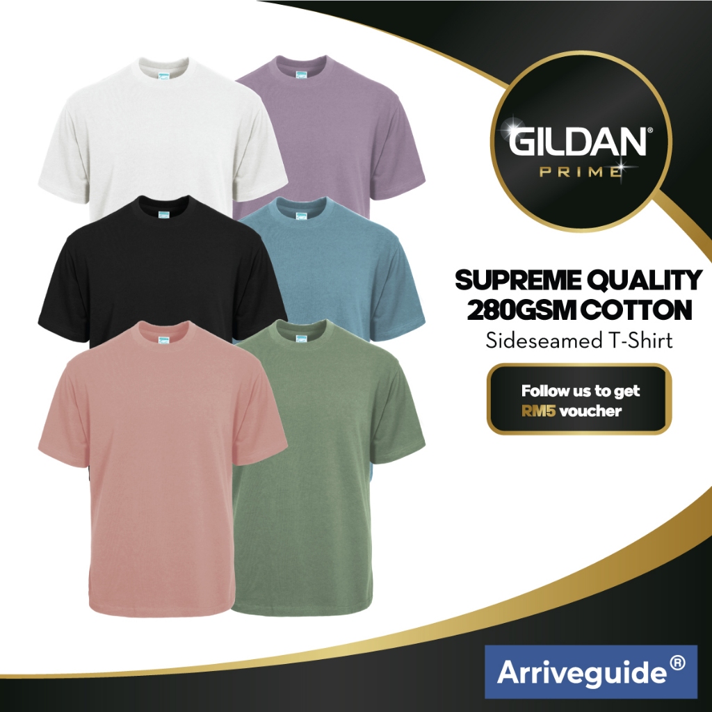 GILDAN x ARRIVE GUIDE Supreme / Sartorial Cotton 280gsm Oversized T ...
