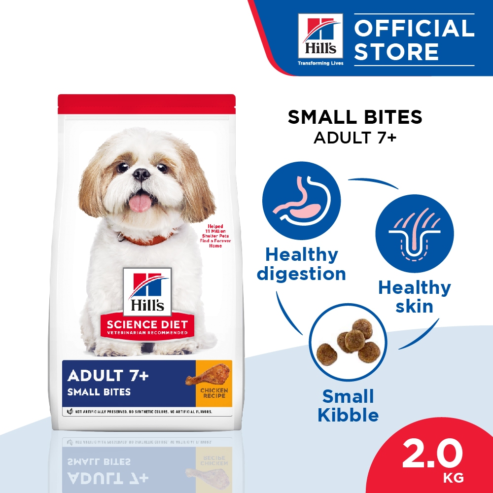 Hill's Science Diet Canine A7+ Small Bites Chicken 2.0kg Makanan Anjing ...