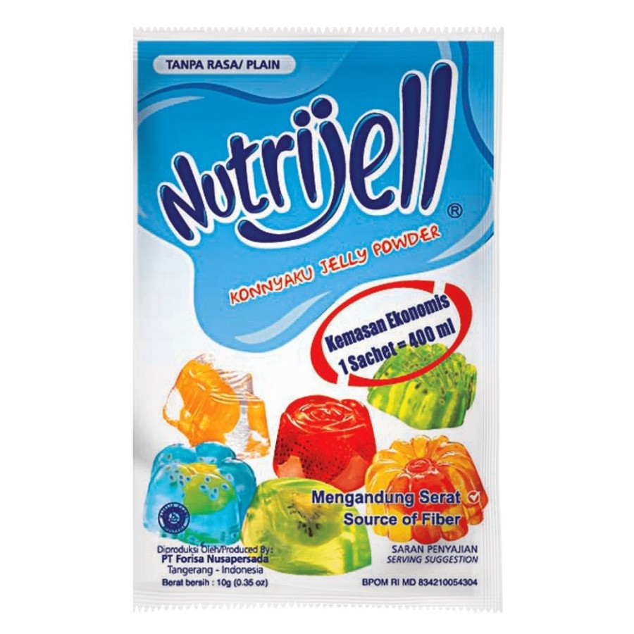 Nutrijel Rasa Plain Jelly Pudding Multipack 1 Box 12 Sachet ( Kemasan ...