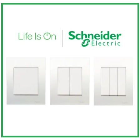 [Ready Stock] Schneider Electric Vivace 16AX 1,2,3 Gang 1-Way & 2 ...