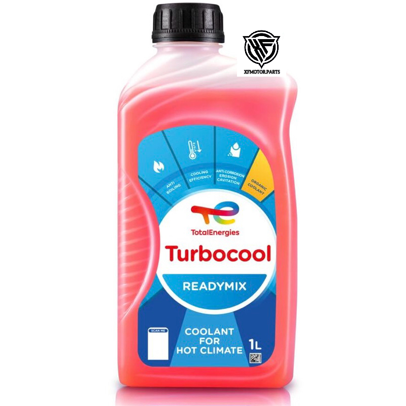 TotalEnergies TURBOCOOL READYMIX coolant colant motor kereta hot ...