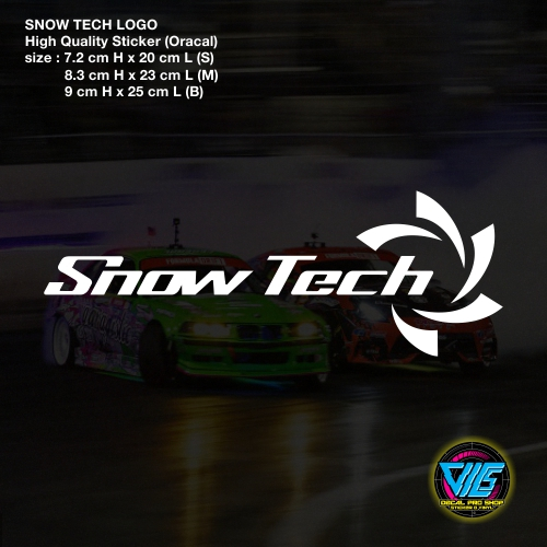 SNOW TECH Logo Sticker / Decal (High Quality Sticker) | Shopee Malaysia