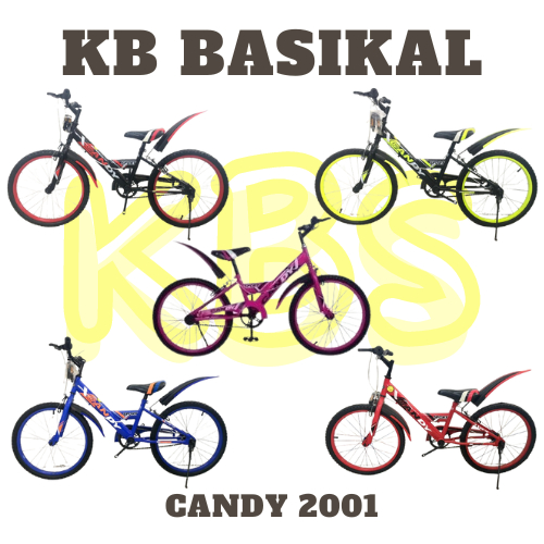 BASIKAL SAIZ 20" CANDY 2001 (7-12 TAHUN) | Shopee Malaysia