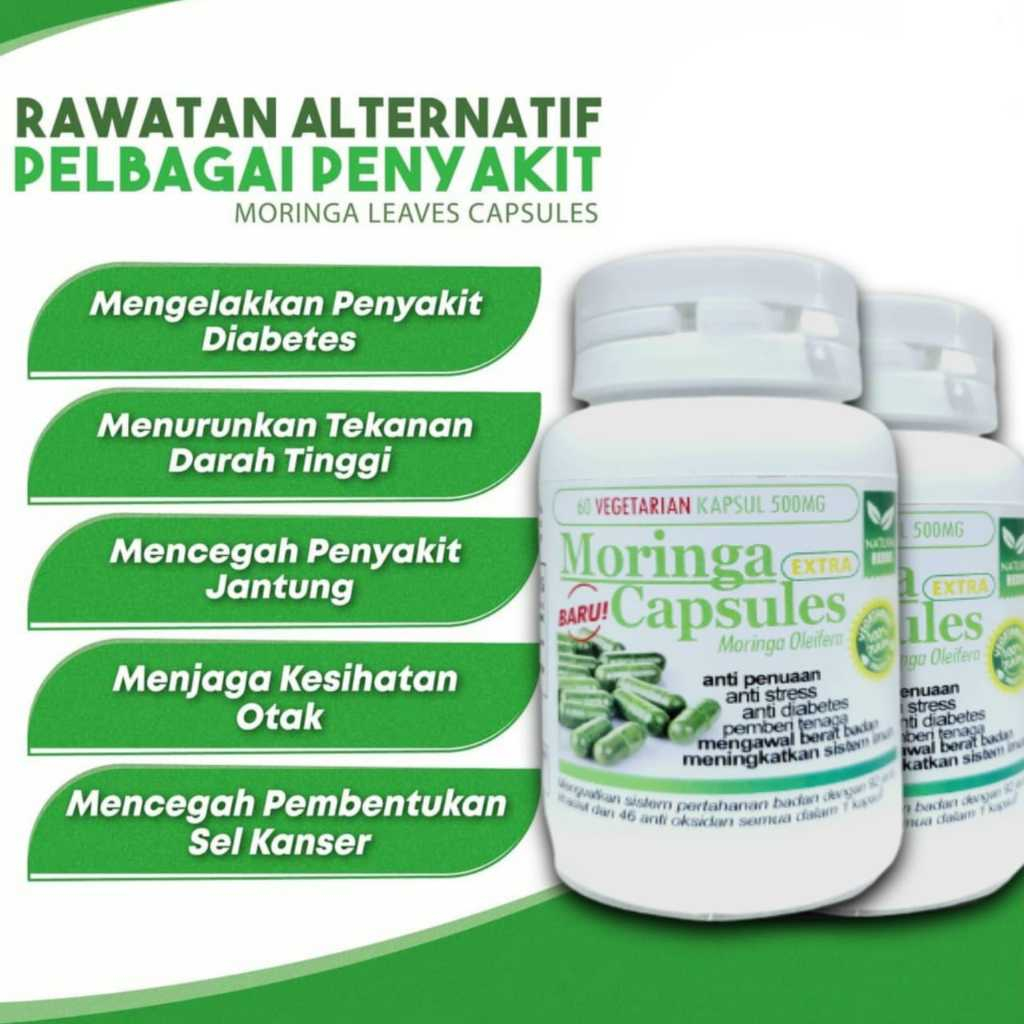 Kapsul Moringa Original 60 Kapsul Ready Stock Terbaik 100% Original | Shopee Malaysia