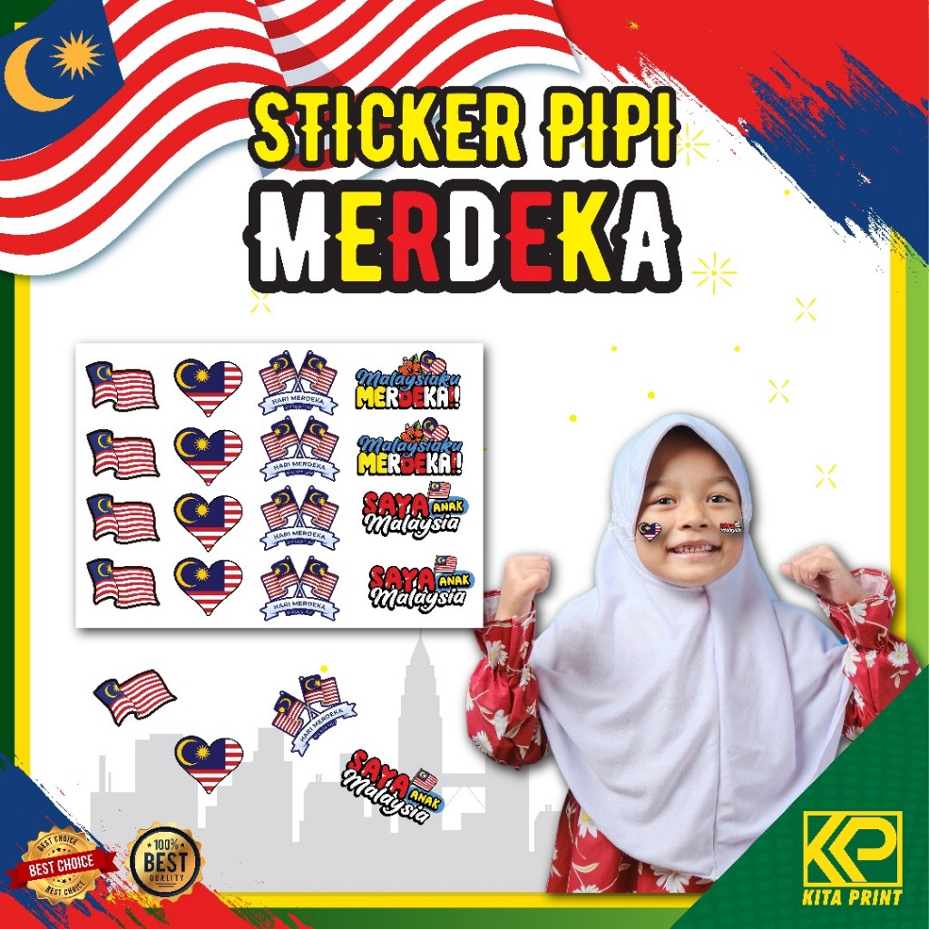 STICKER PIPI MERDEKA ( BUKAN TATOO ) | Shopee Malaysia