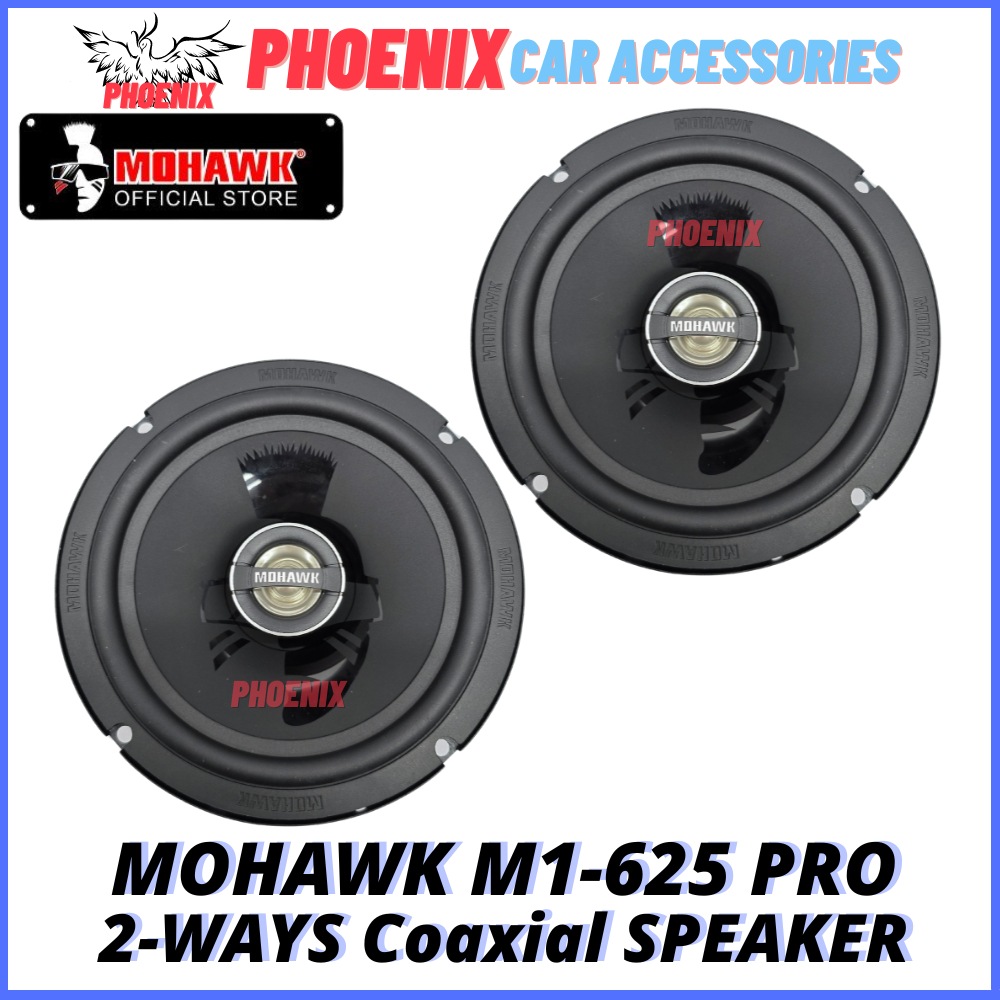 6.5''📢MOHAWK M1 PRO SILVER Series 6.5 INCH 2-WAYS COAXIAL SPEAKER M1-625pro PERODUA PROTON ...