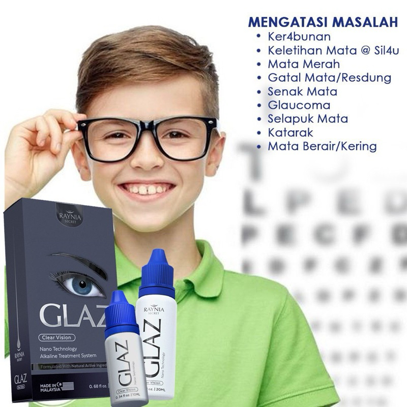 [100% ORIGINAL HQ] GLAZ EYEDROP UNTUK MEMNGATASI MASALAH MATA | Shopee ...