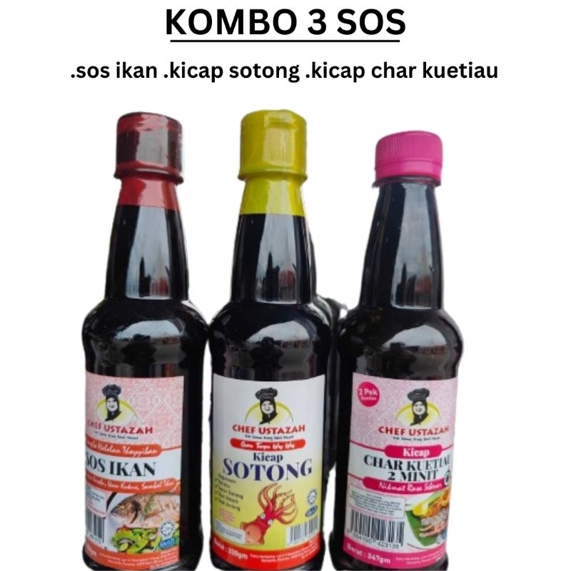 Kombo 3 Sos -Sos Ikan -kicap sotong -kicap char kuetiau by chef ustazah | Shopee Malaysia