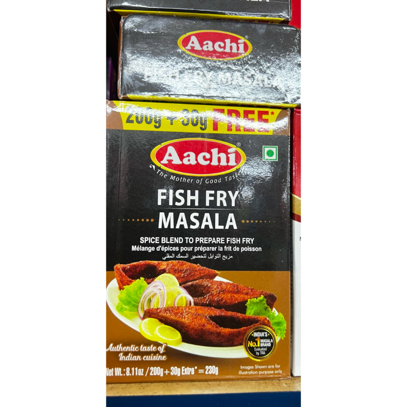 Aachi Fish Fry Masala 200g(Rempah Goreng Ikan)+ PROMO 30g(while stock ...