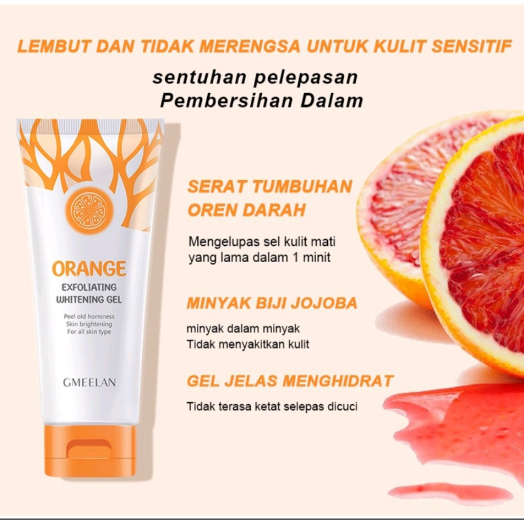 Gmeelan Orange Exfoliating Whitening Gel 50G | Shopee Malaysia