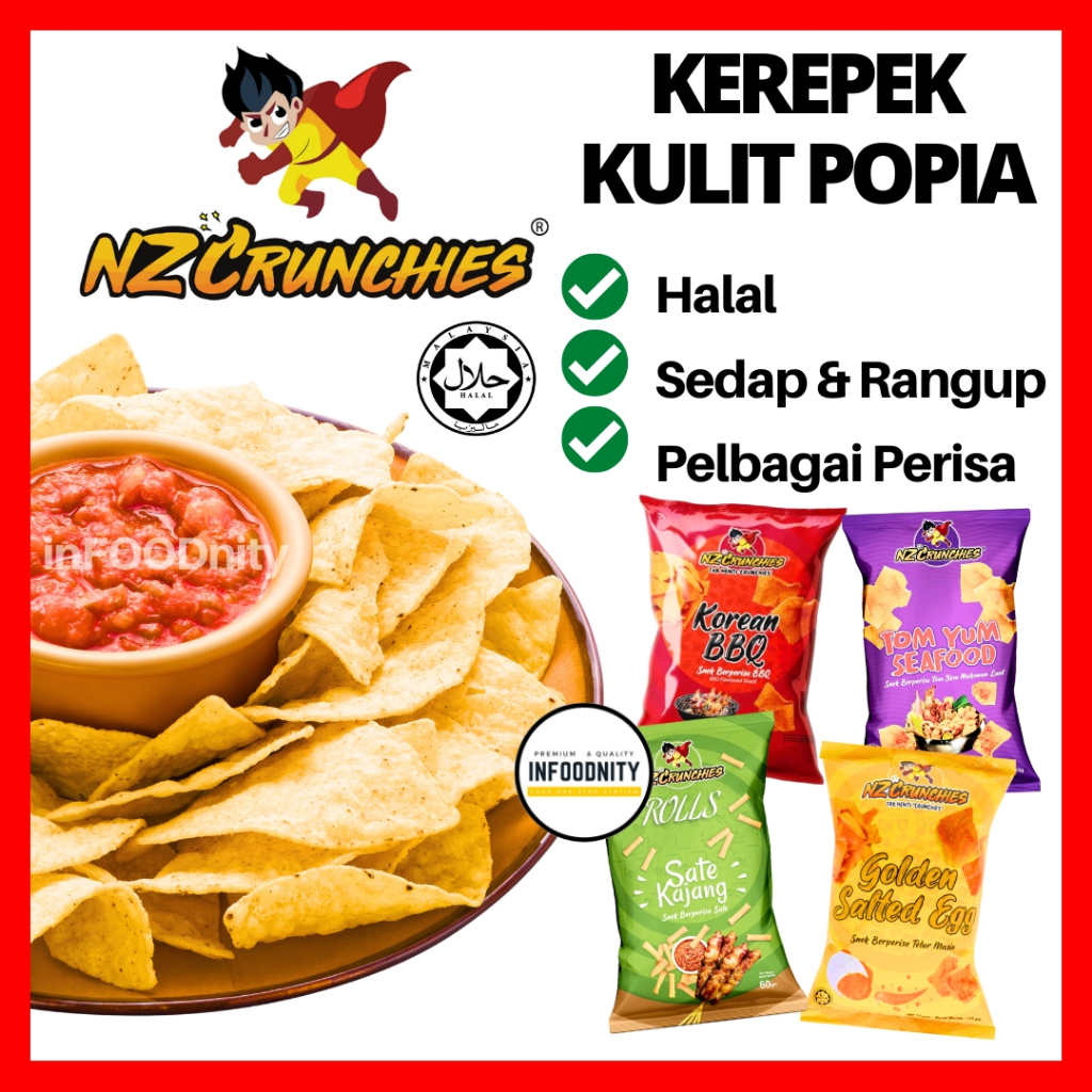 NZ CRUNCHIES Kerepek Popia Cheese Borong Salted Egg Chips NZ Crunchies ...