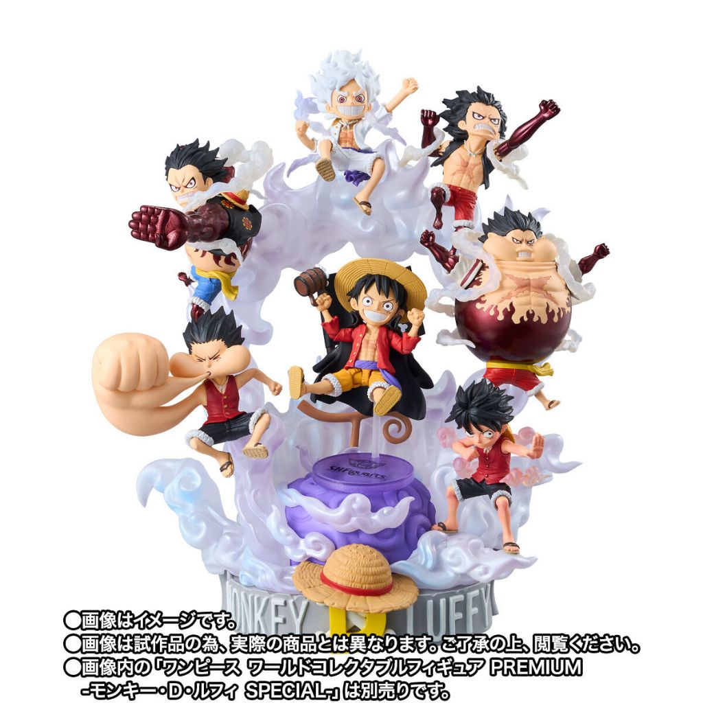 Bandai One Piece SHF WCF World Collectable Figure x S.H.Figuarts Monkey ...