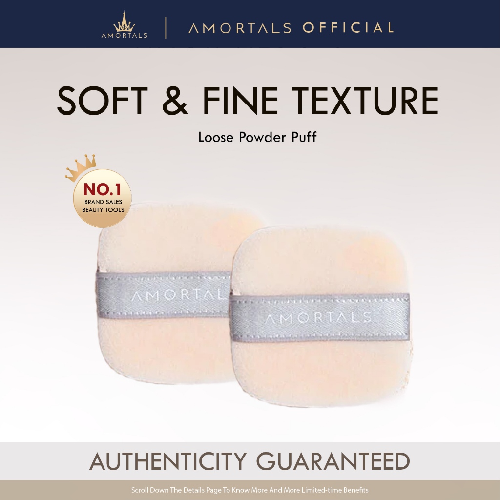AMORTALS Loose Powder Puff 尔木萄气垫粉扑三好学生 | Shopee Malaysia