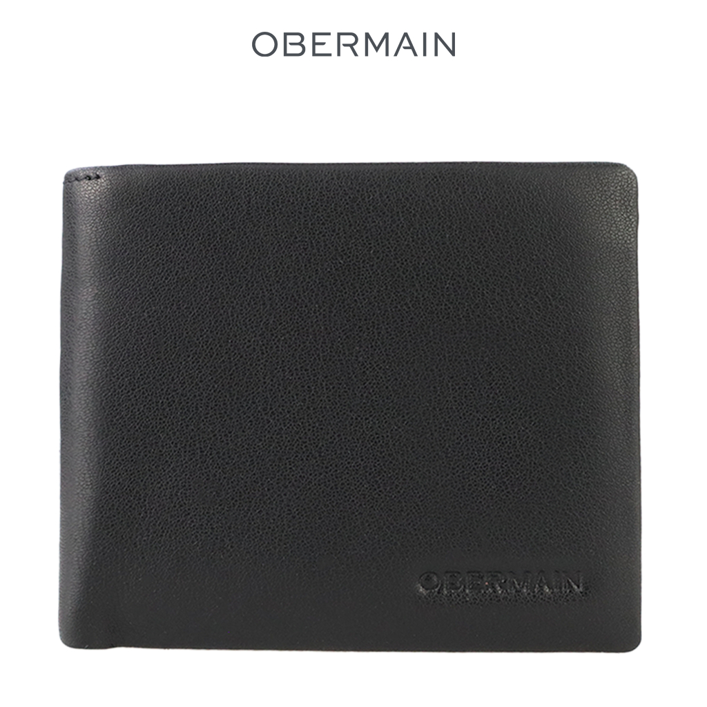OBERMAIN RFID Short Wallet / Genuine Leather / Black / OBW228G1 ...