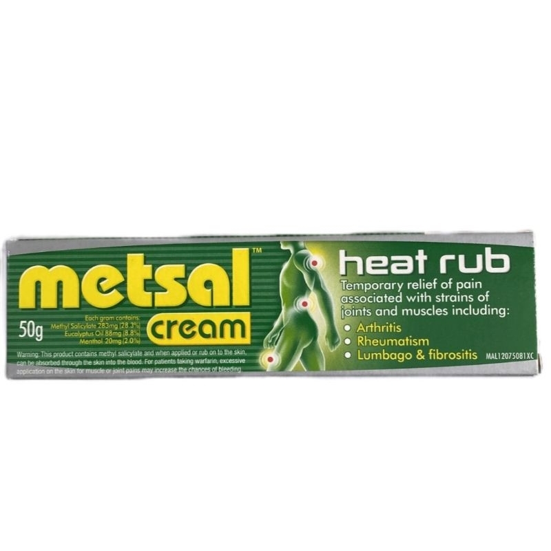 Metsal Heat Rub Cream (50g) | Shopee Malaysia
