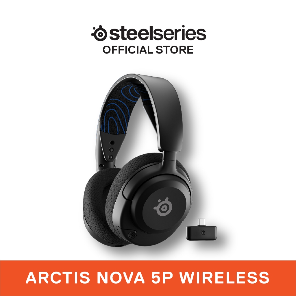 SteelSeries Arctis Nova 5P Tempest 3D Audio Wireless Gaming Headset For PlayStation 61673 ...