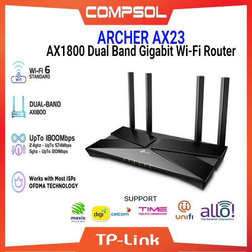 TP-Link Archer AX23 AX1800 Dual-Band Wi-Fi 6 Router | Shopee Malaysia