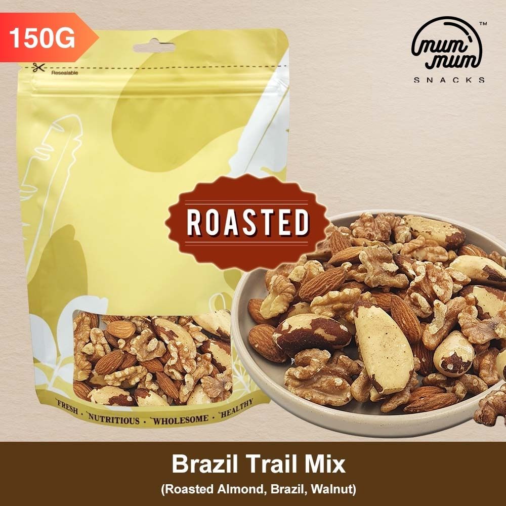 Brazil Trail Mix - Brazil, Walnut & Almond [150g & TWIN PACK] | Shopee ...