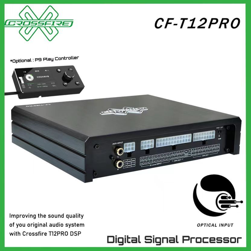 CROSSFIRE [CF-T12PRO] 12CH DSP 12CH Car Amplifier 31-Band EQ DSP 12 ...