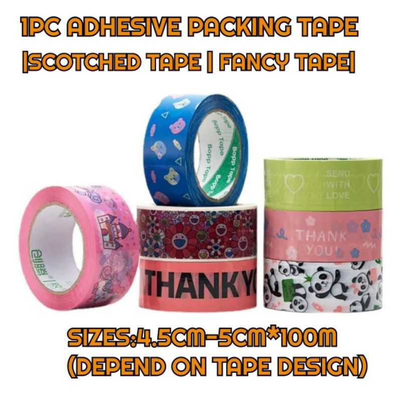 1pc Adhesive Packing Tape Scotched Tape Fancy Tape For Sealing Tape ...