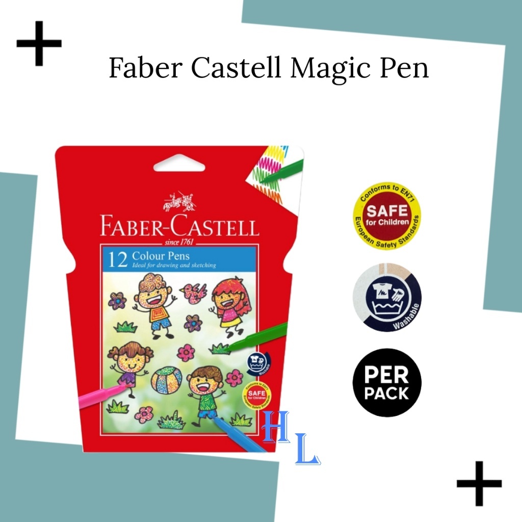Faber Castell Magic Colour Pens - (12s- SET) | Shopee Malaysia