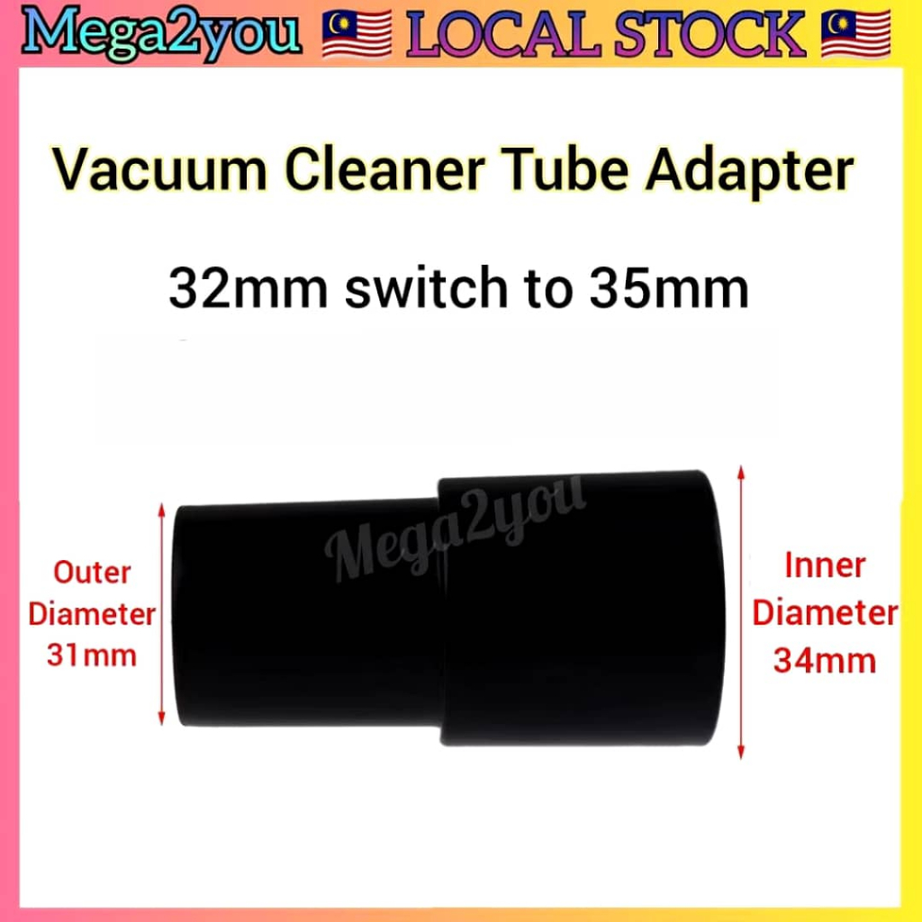 🇲🇾 32/35 Adapter Connector Vacuum Cleaner Brush Head Tube Rod Tiub Paip ...