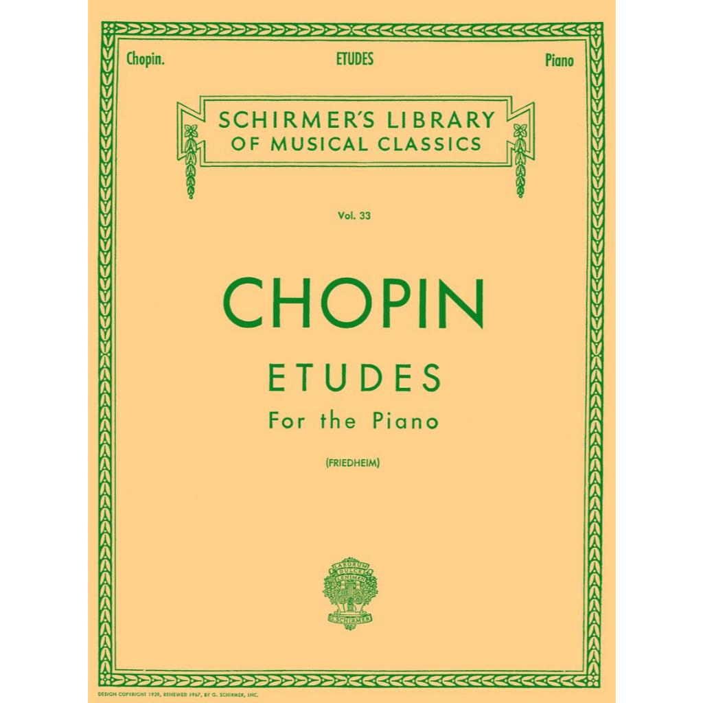 Chopin Etudes for the Piano | Schirmer Library of Classics Volume 33 ...