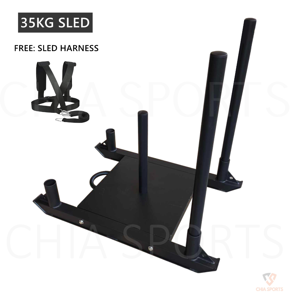 Leo Prowler Sled with Harness Straps Push Exercise Crossfit Training ...