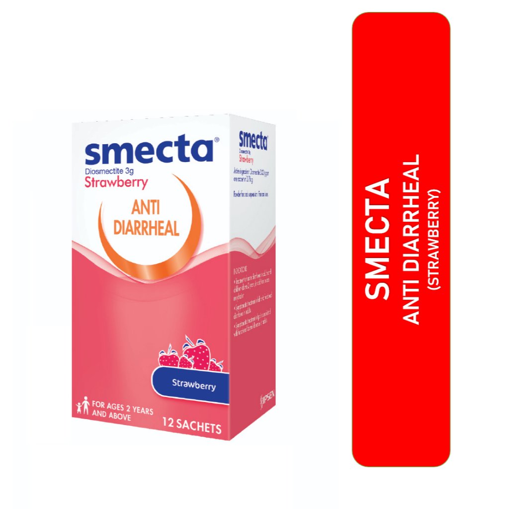 SMECTA 3G X 12SACHETS ( ANTI DIARRHEAL ) STRAWBERRY EXP : 05/2026 ...