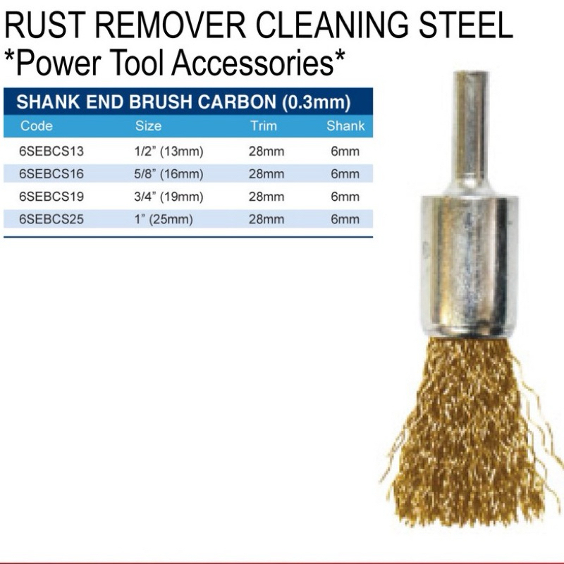 [READY STOCK] NIETZ SHANK END BRUSH Rust Remover Cleaning Steel - Power ...