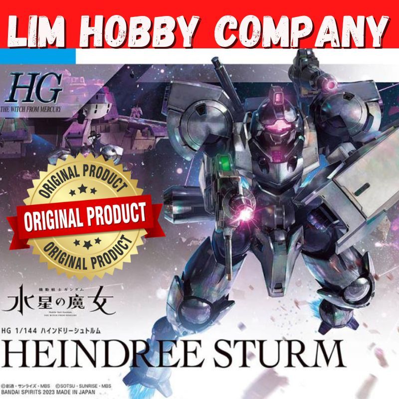 Mobile Suit Gundam: The Witch from Mercury HGTWFM Heindree Sturm 1/144 Scale Model Kit BY BANDAI ...