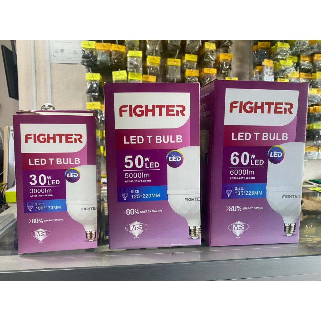 FIGHTER LED BULB DAYLIGHT 30W / 50W /60W | Shopee Malaysia