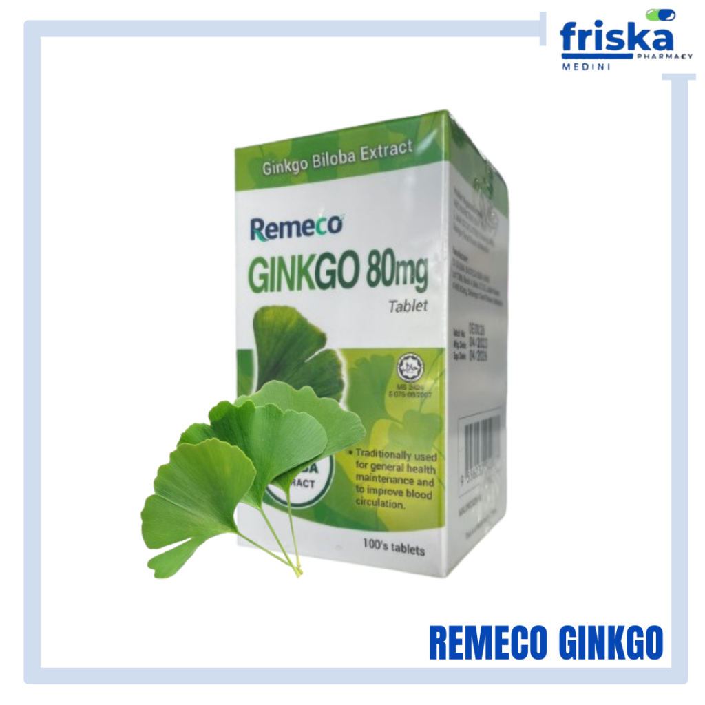 REMECO Ginkgo 80mg (Ginkgo Biloba Extract) | Shopee Malaysia