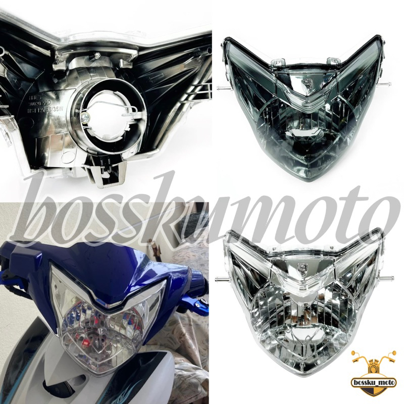 LC135 V1 V2 V3 V4 HEAD LAMP VISS CLEAR SMOKE | Shopee Malaysia