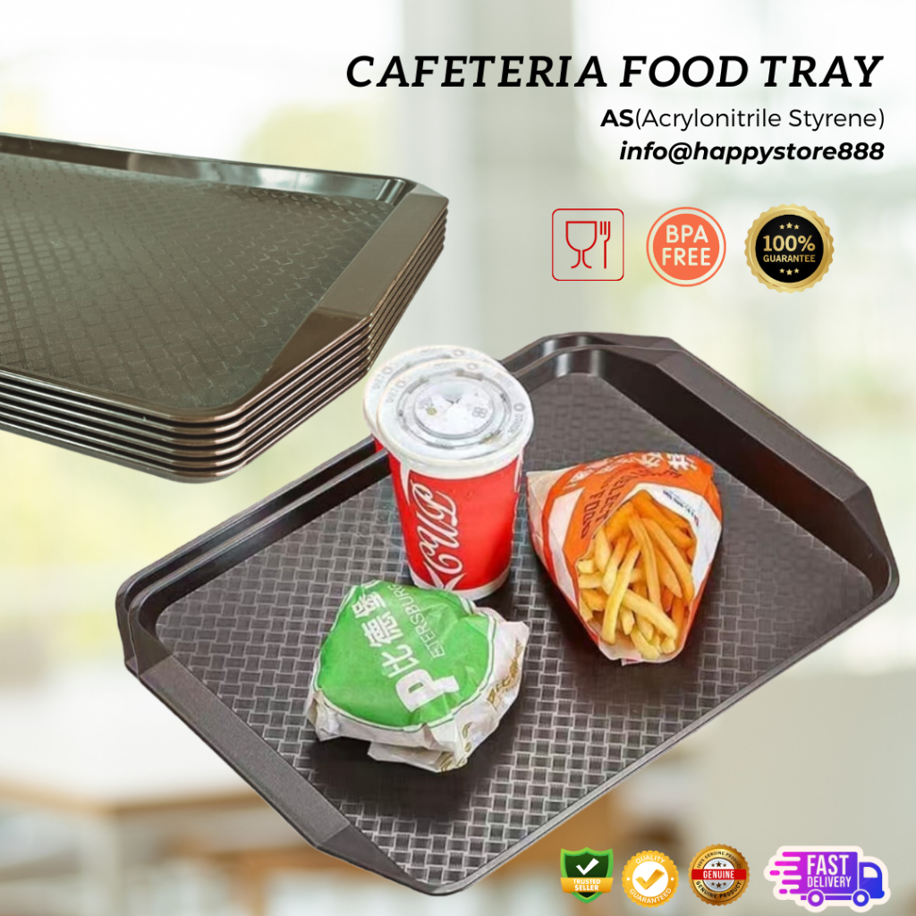 CAFETERIA FOOD TRAY/SERVING TRAY/RECTANGLE FAST-FOOD TRAY/AS PLASTIC ...