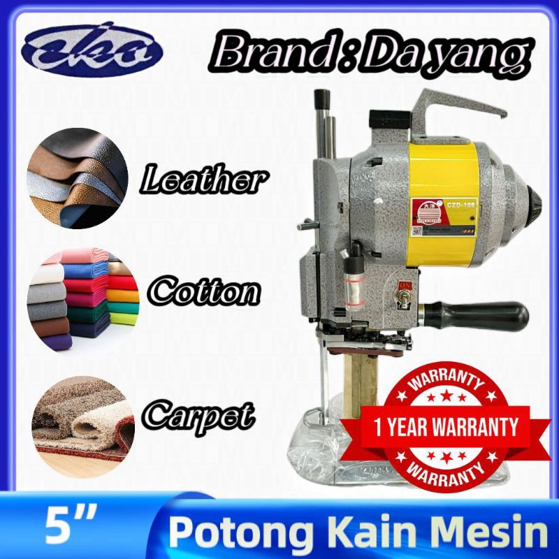 5"Inch Dayang Mesin Potong Kain Industri / 1Year Warranty / 5" Straight Fabric Cutting Machine ...