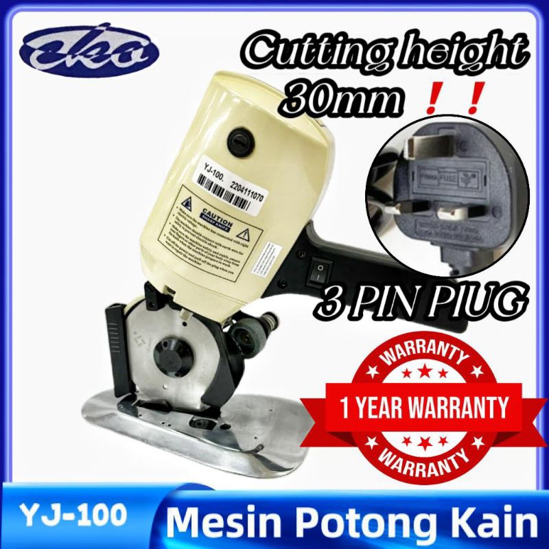 🔥READY STOCK🔥 Mesin Potong Kain YJ-100 / Round Knife Cloth Cutter YJ ...