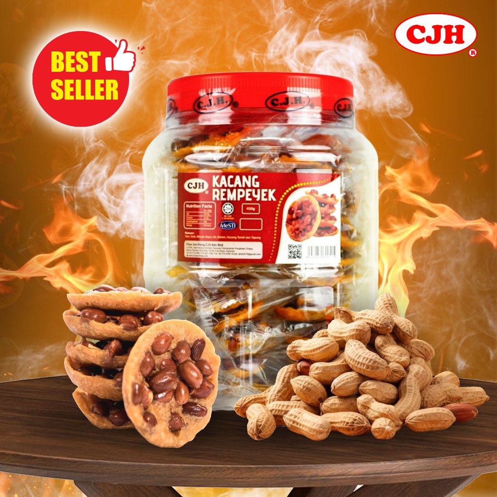Kacang Rempeyek Rangup CJH Individual Pack 400g/600g [Handmade][HALAL ...