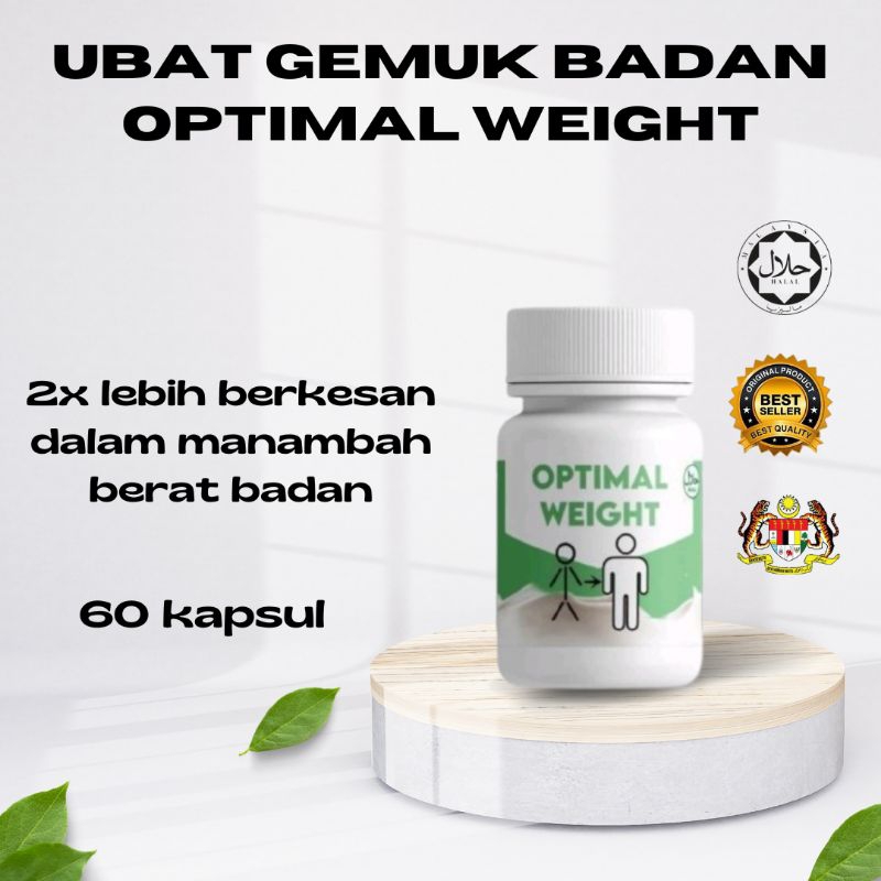 OPTIMAL WEIGHT - LULUS KKM - VITAMIN GEMUK - UBAT GEMUK BADAN ( 60 ...