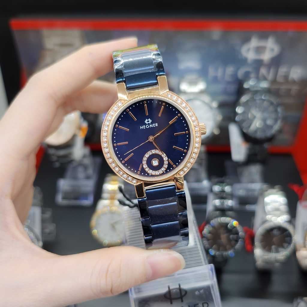 [Original] Hegner 5052L Women Watch with Date Display and Stainless ...