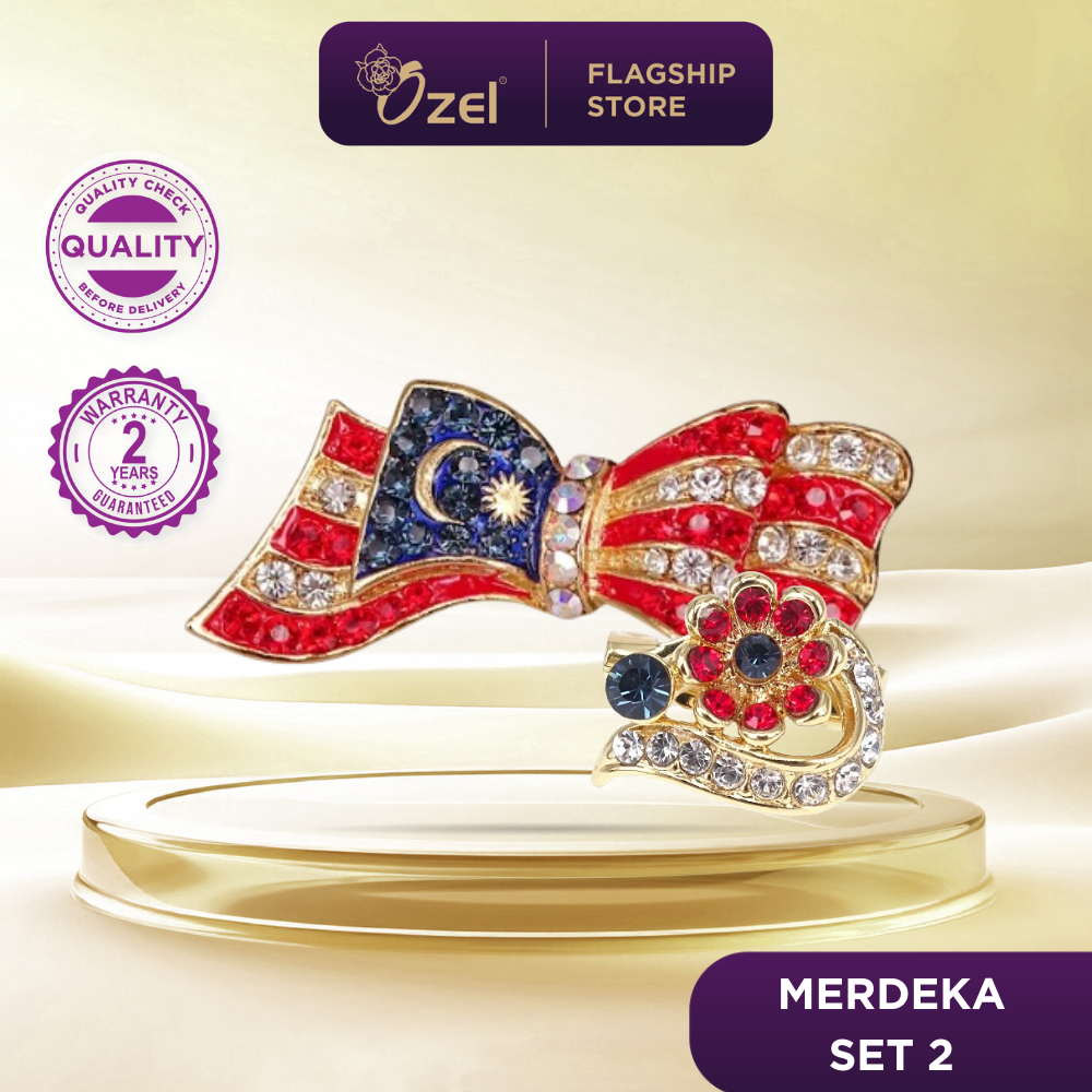 Ozel Merdeka Set 2 Limited Edition Brooch B163 + G30044 | Kerongsang ...