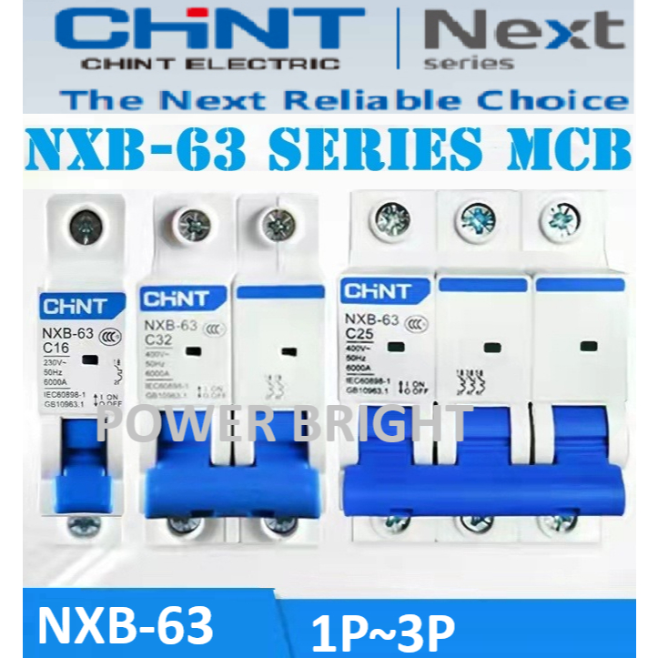 CHINT NXB-63 6KA 1POLE MCB [6A,10A,16A,20A,32A,40A,50,63A] | Shopee Malaysia